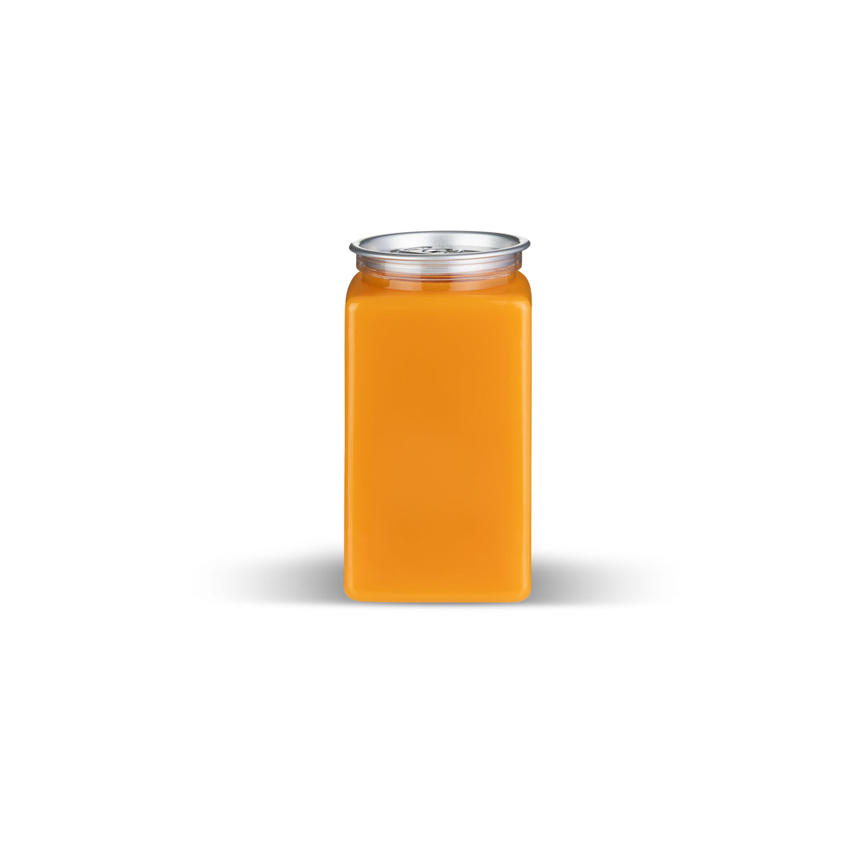 Clear Square Can with lids 12 oz (200 Case) – Hammont